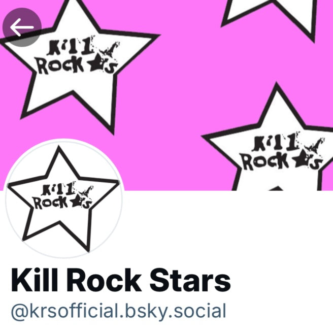 KRS - Now on Bluesky! – Kill Rock Stars